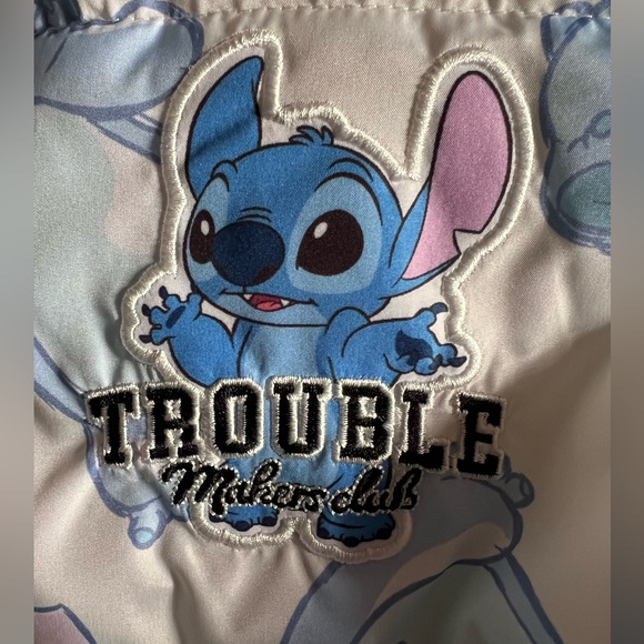 Disney Stitch | Jackets & Coats | Disney Stitch White Vest With Blue ...